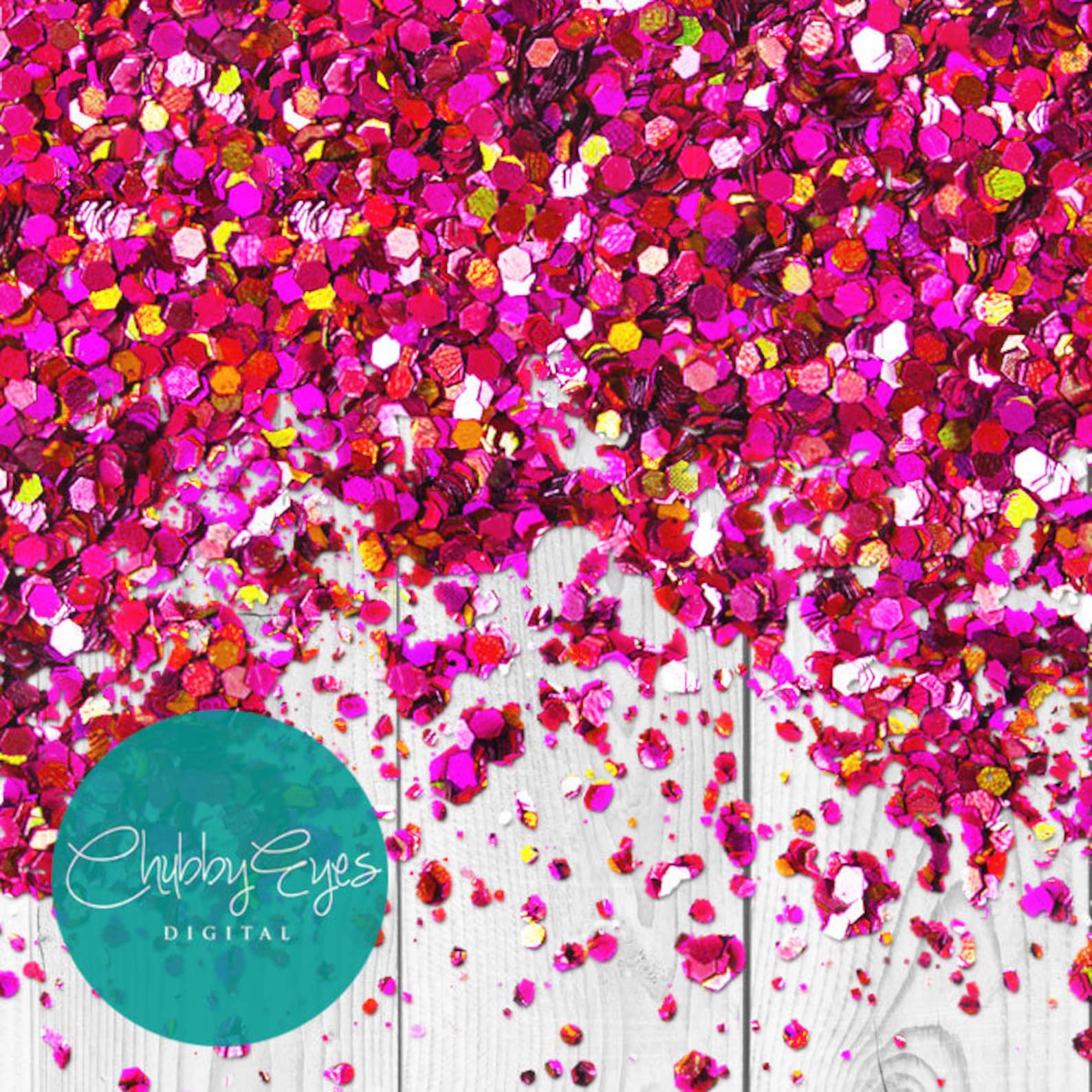 Chunky Mix Glitter Confetti Borders Digital Glitter Clip Art - Etsy