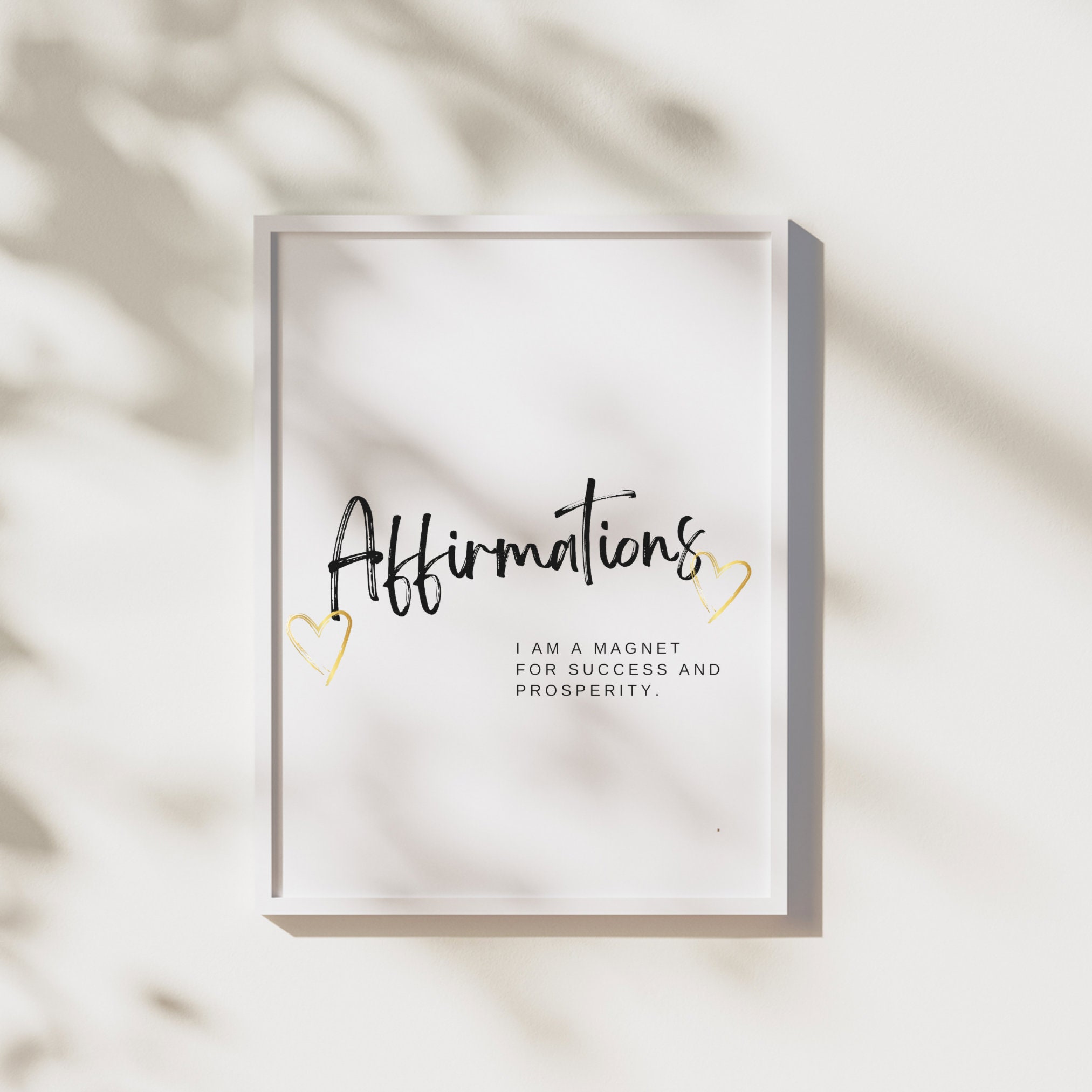 50 Positive Affirmation Cards - Etsy