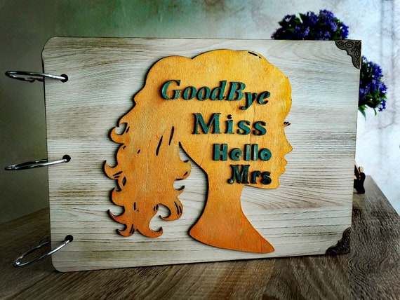 Goodbye Miss Hello Mrs. Photo Album for the Bride's Party | Etsy