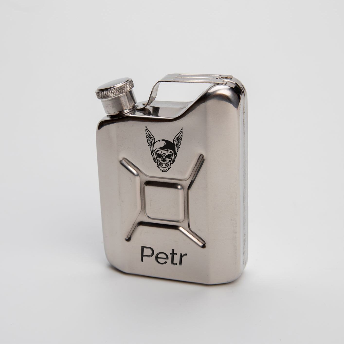Personalised Laser-engraved Hip Flasks Gas Can With Your Own Text or ...