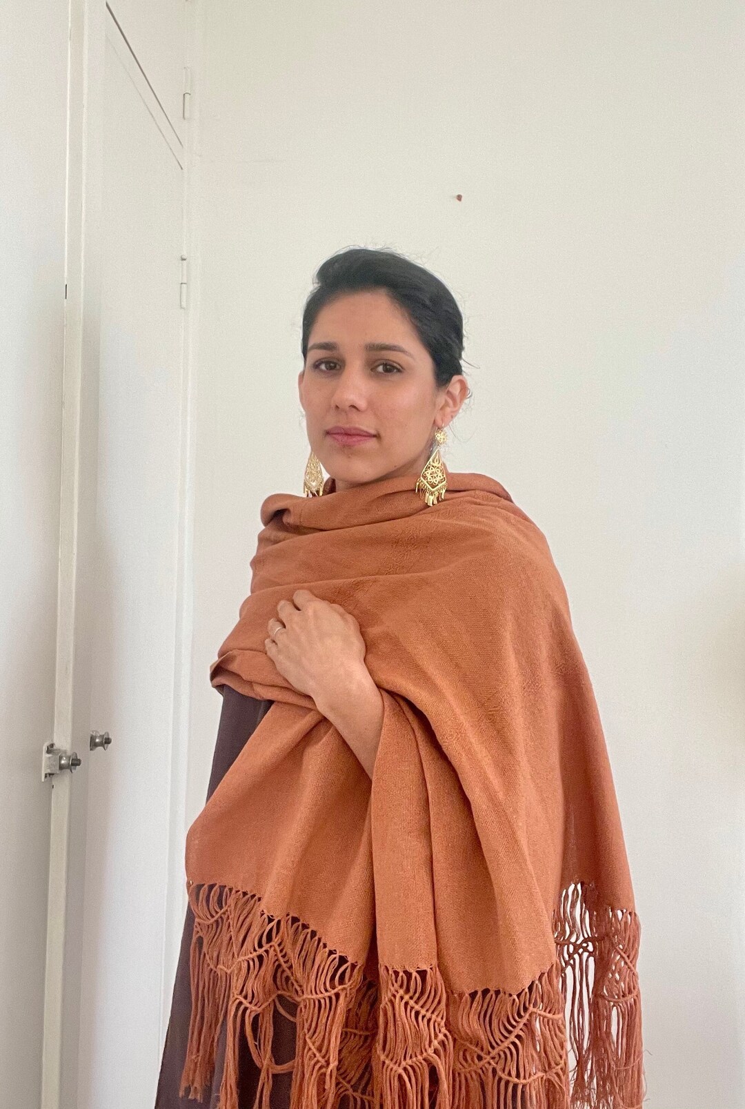 Woven Mexican Shawl, Mexican Rebozo, Warm Scarf, Gift for Her ...
