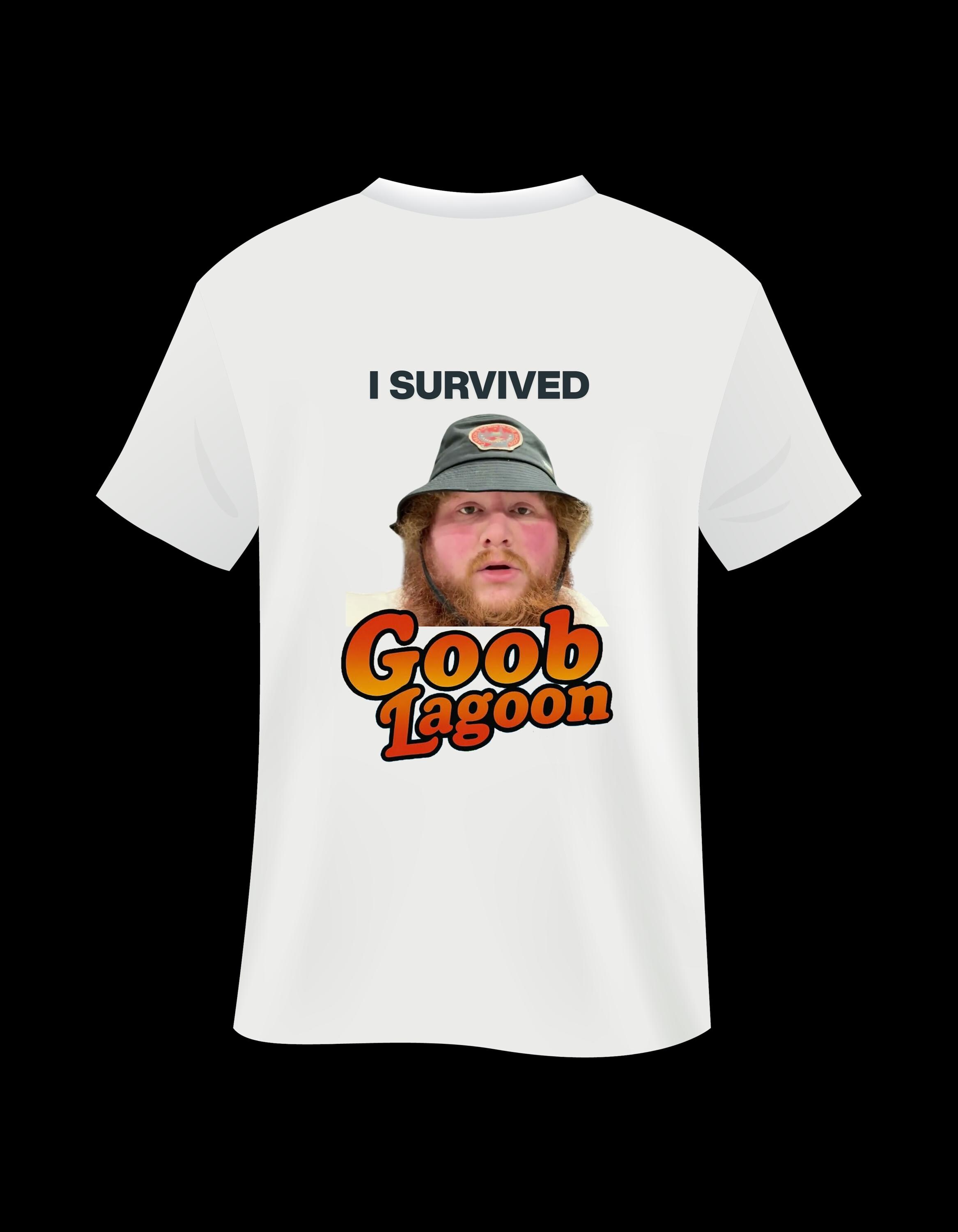 Gooblagoon I Survived Goob Lagoon Waterpark - Caseoh Merch T-shirt Tee ...