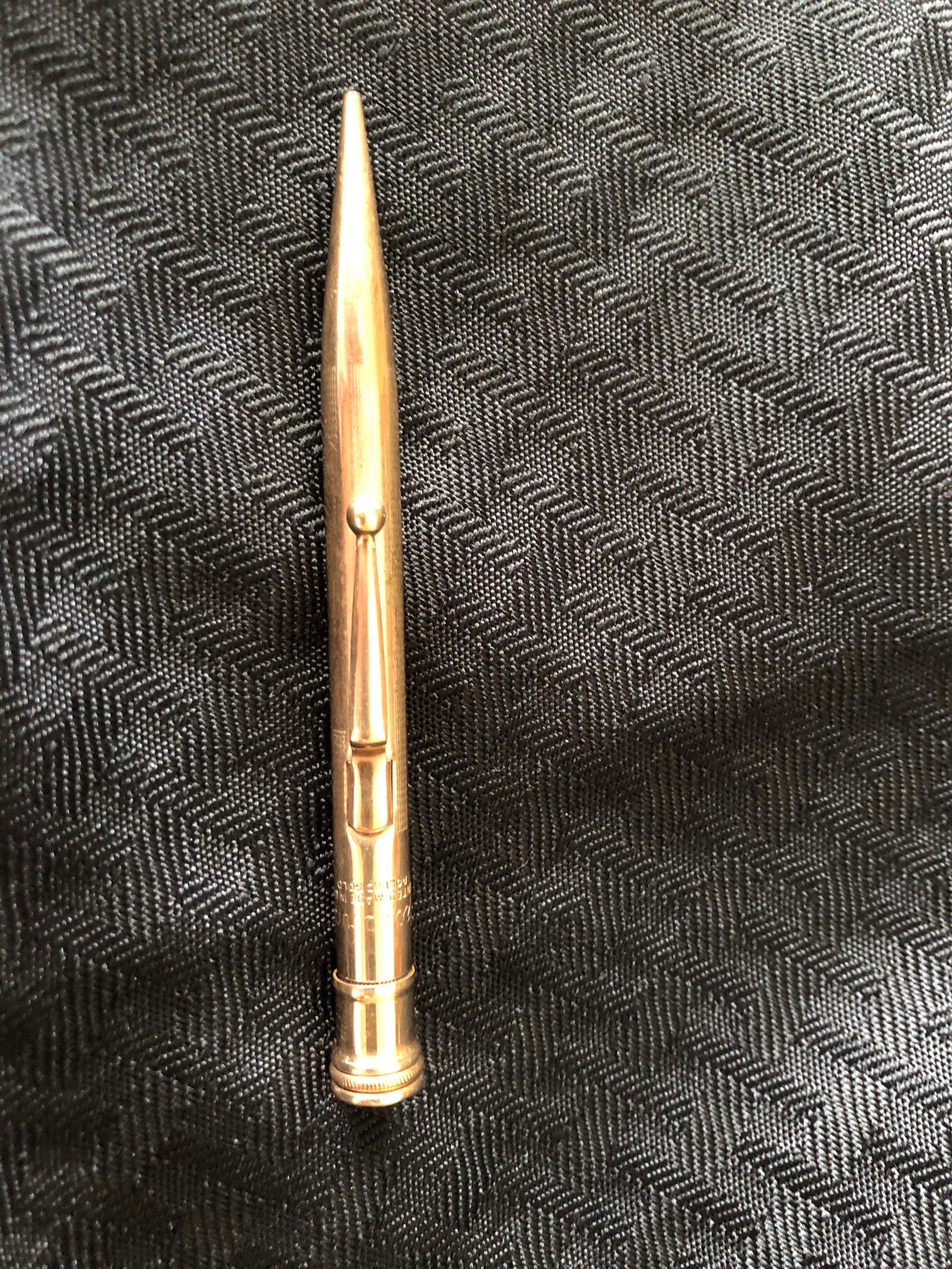 Vintage Rolled Gold Pencil - Etsy