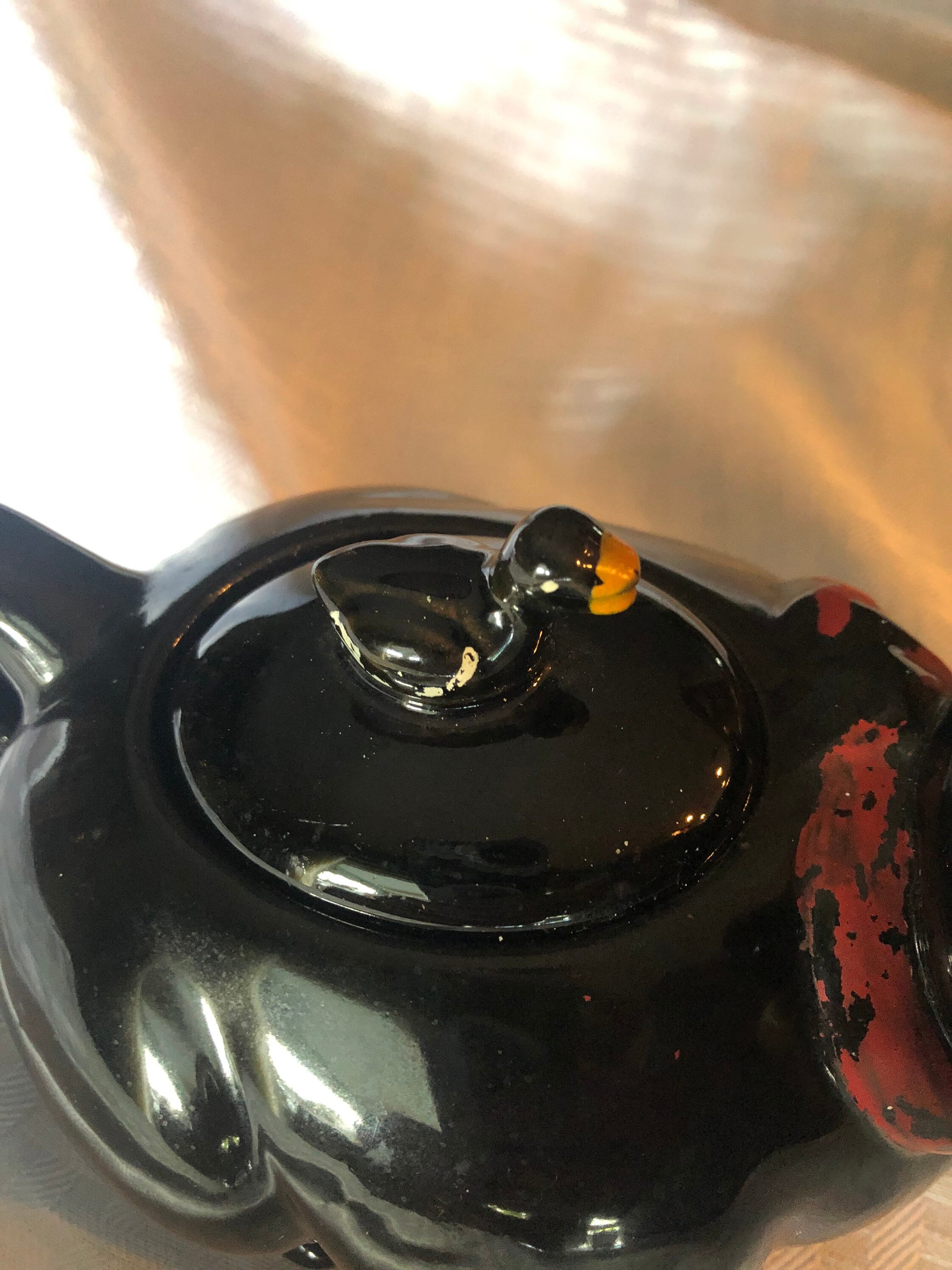 Redware / Stafford Style Creamer With Duck Lid - Etsy