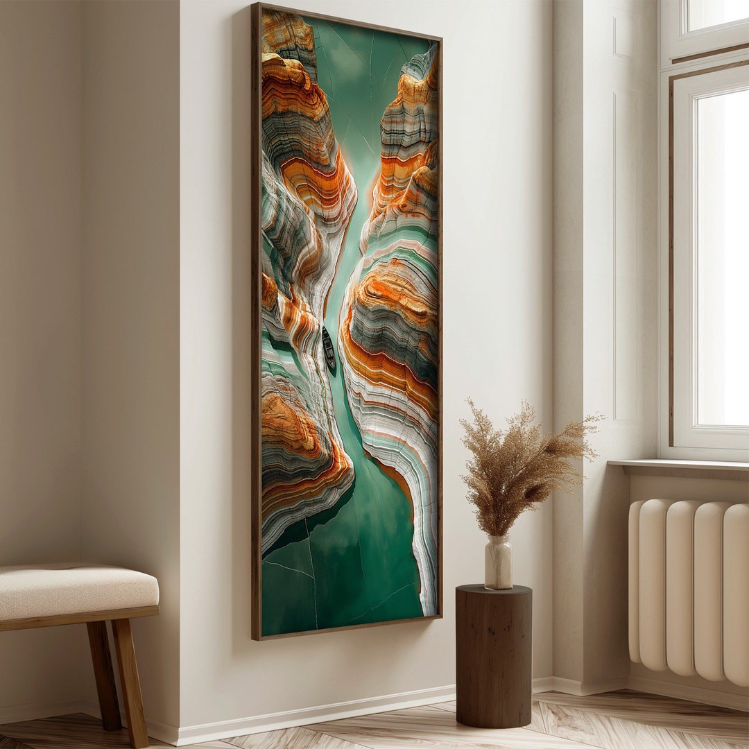 Wood Frame Wall Art,tall Vertical Framed Wall Art Vertical Wall Art ...