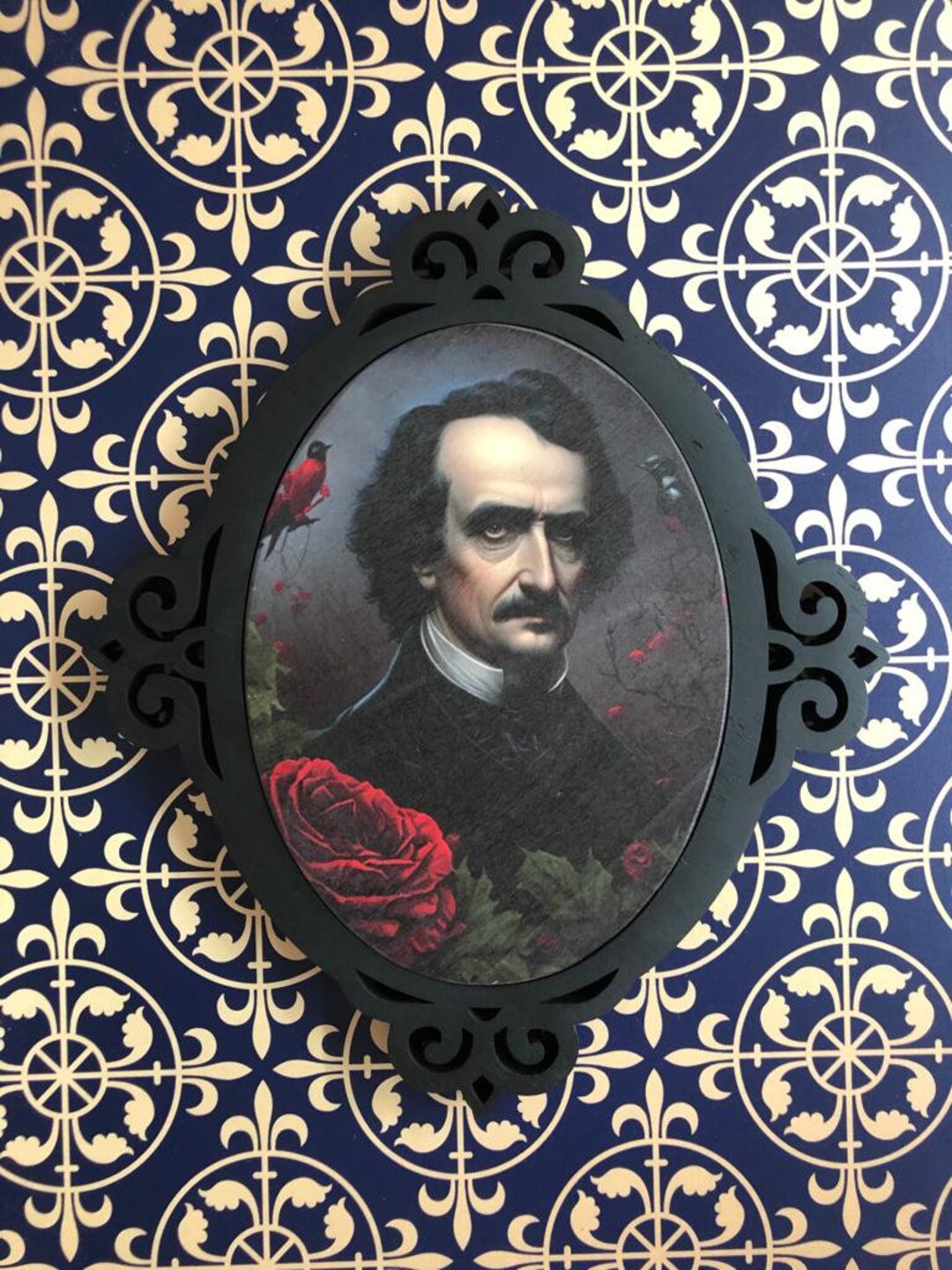 Moody Edgar Allan Poe Wall Plaque,vintage Witch,witch Home Decor,dark ...