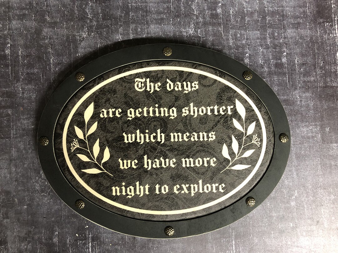 Moody Goth Wall Sign Wall Plaque,vintage Witch,witch Home Decor,dark ...