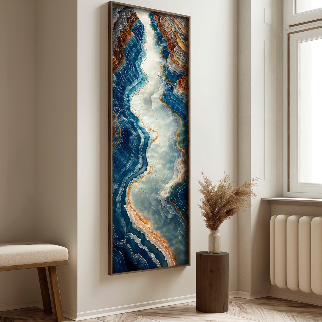 Wood Frame Wall Art,tall Vertical Framed Wall Art Vertical Wall Art ...