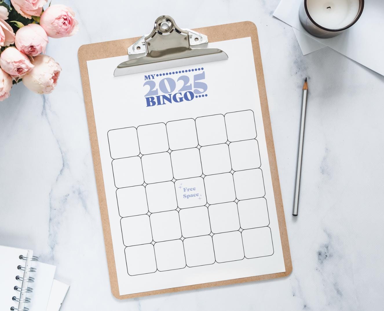 2025 Bingo Card Template | Year Planner - Etsy UK