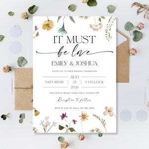 Printed Evening Wedding Reception Night Time Party Invitations Invites ...