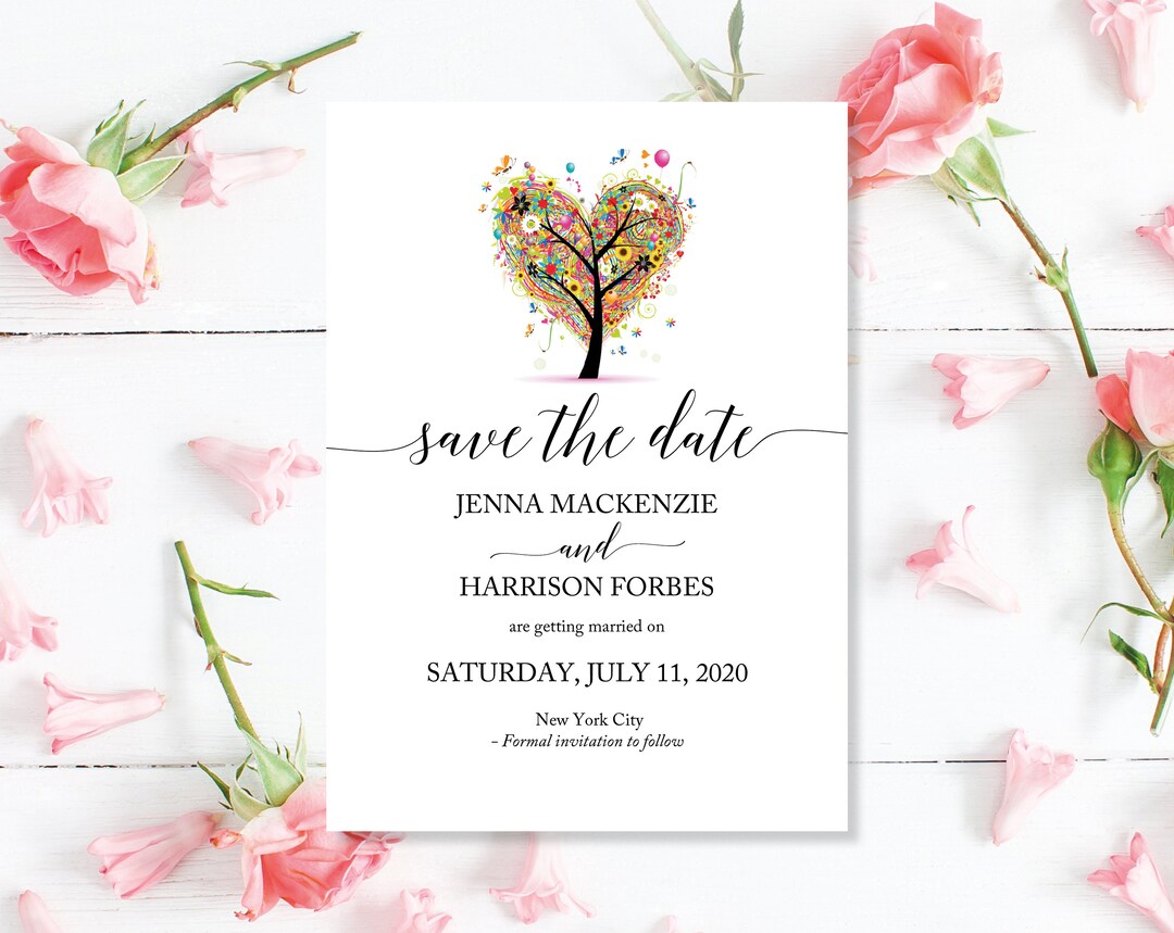 Printed Summer Save the Date Cards, Summer Save the Date, Save the ...
