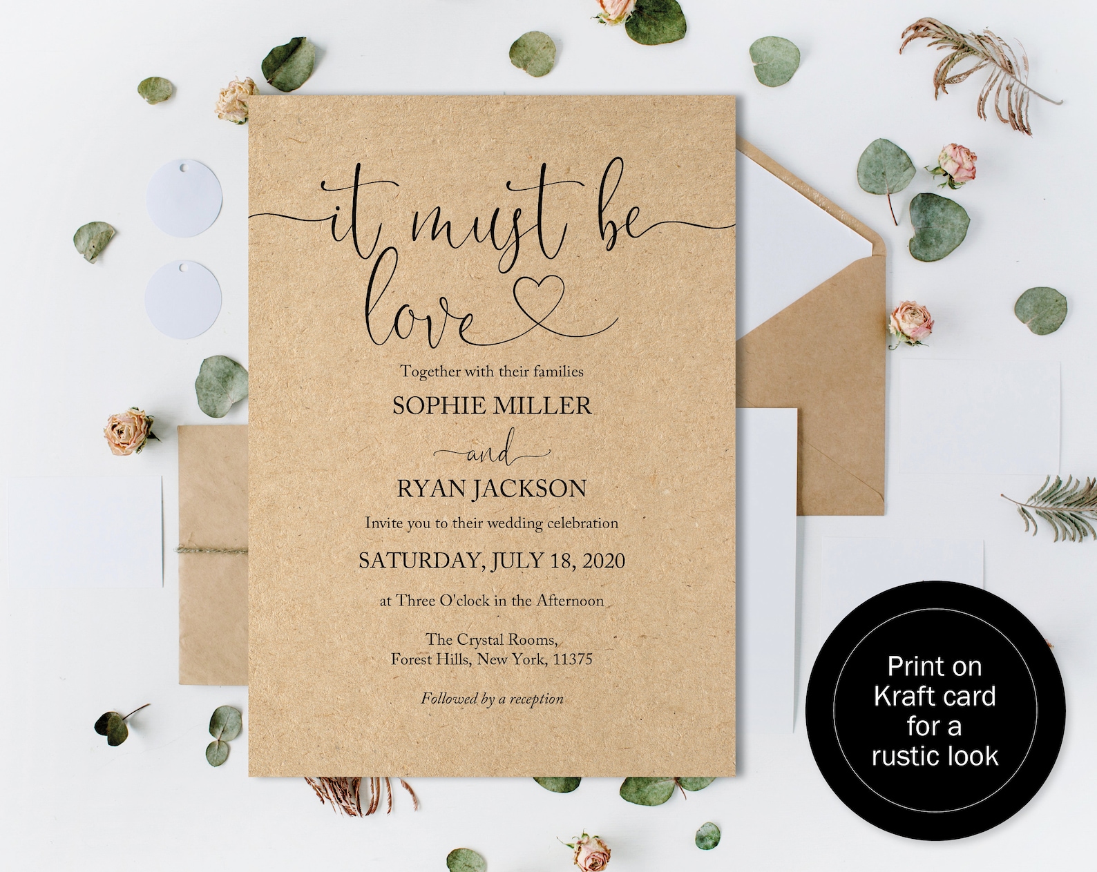 Printed Wedding Invitation Wedding Invite Wedding Invites - Etsy