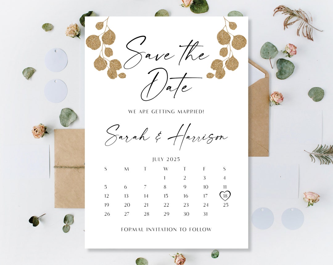 Printed Save the Dates, Save the Date Cards, Calendar Save the Dates ...