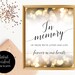 In Memory Sign in Loving Memory Sign in Memory of Sign - Etsy