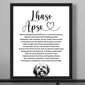Dachshund Dog Art Poem Print, Funny Cute Dachshund Gift Print for Owner ...