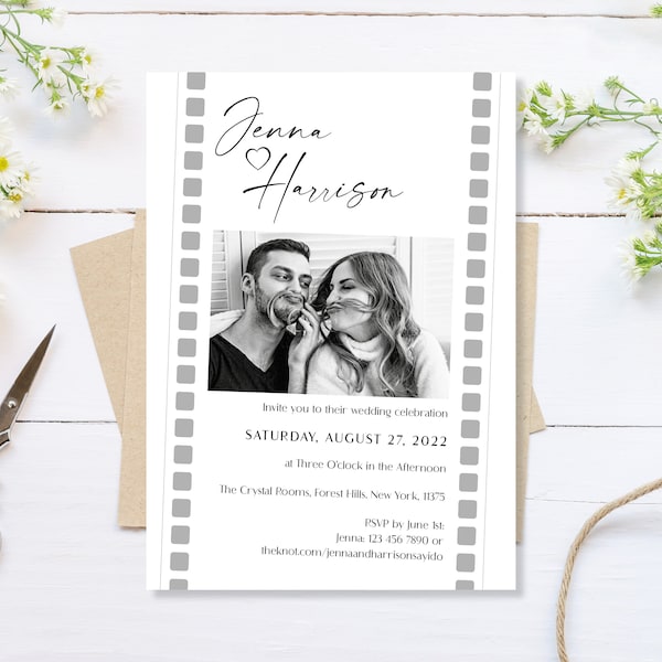 Film Strip Invitation - Etsy