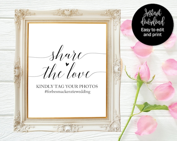 Share the Love Sign Share the Love Poster Share the Love | Etsy