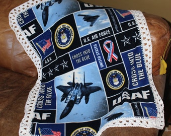 Air force blanket | Etsy
