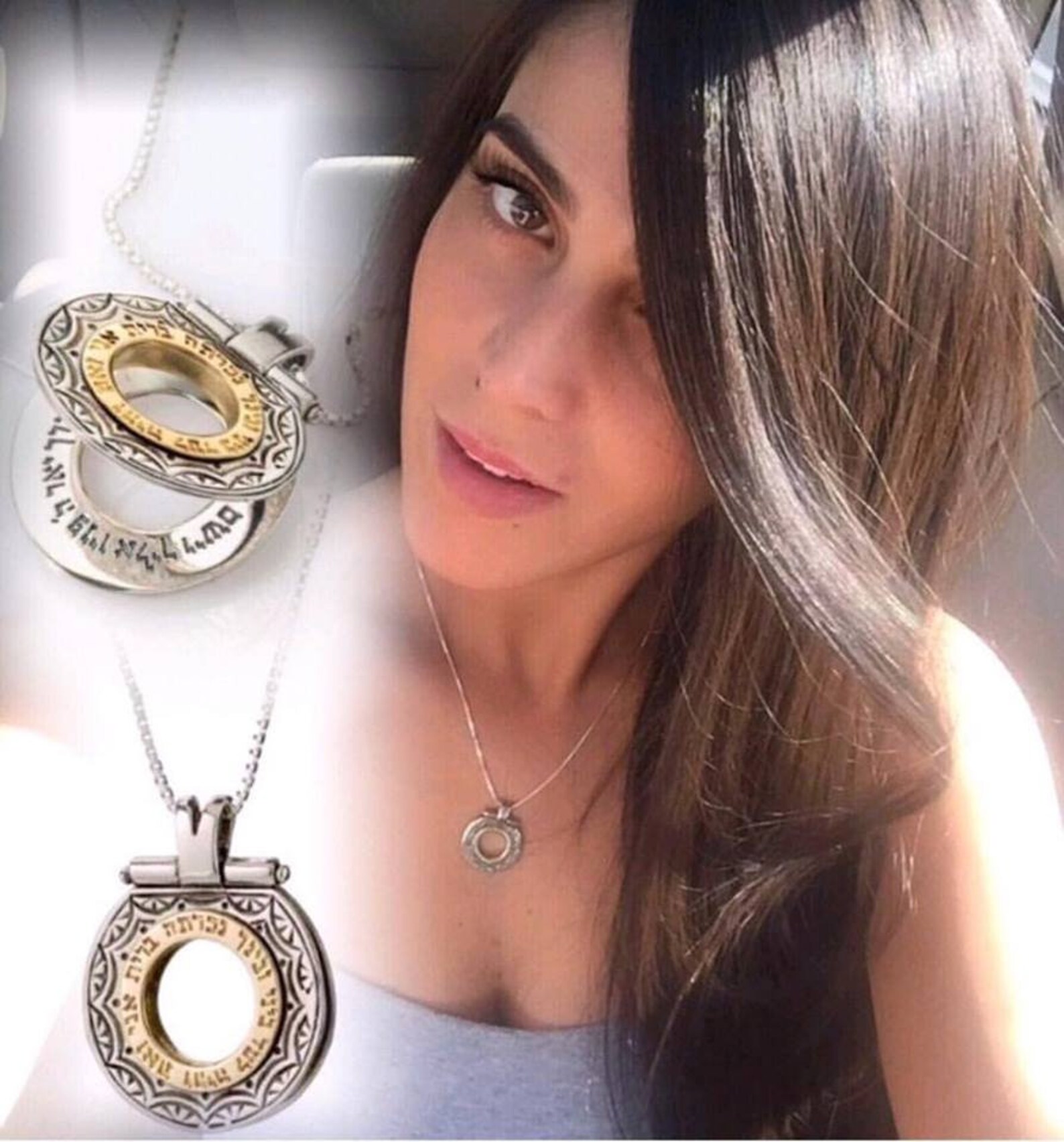 Kabbalah Jewelry Eternal Covenant Silver and Gold Opened - Etsy