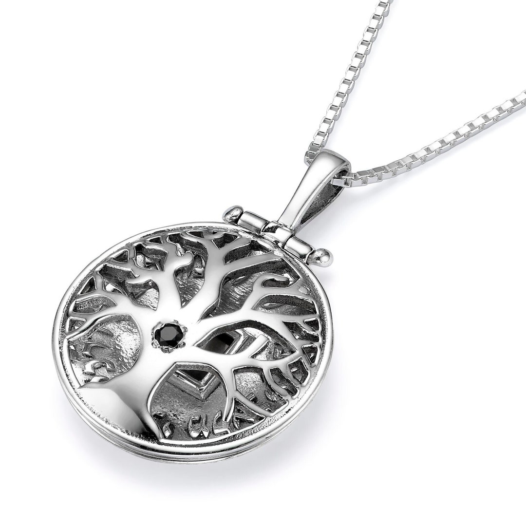 Silver Tree of Life Charm, Jewish Amulet, Kabbalah Jewelry, Tree ...