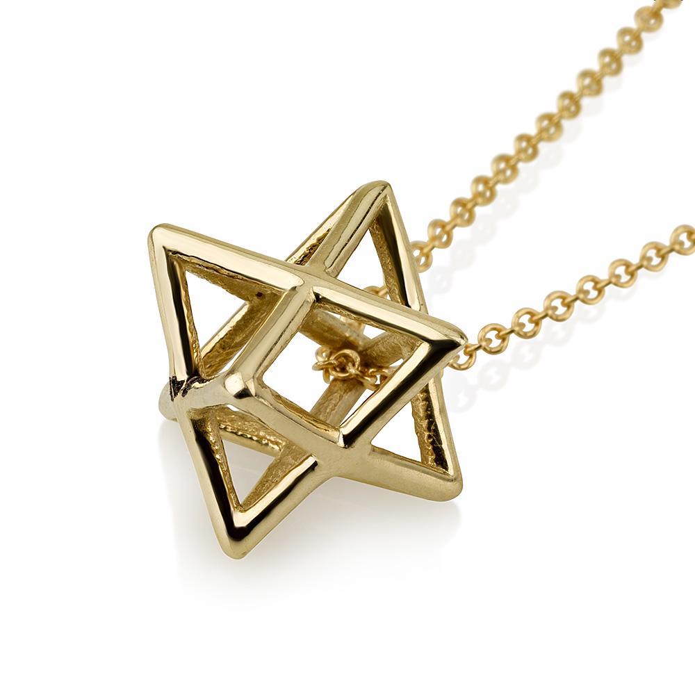 Star of David, Merkaba Necklace, Kabbalah Jewelry, Evil Eye, Silver ...