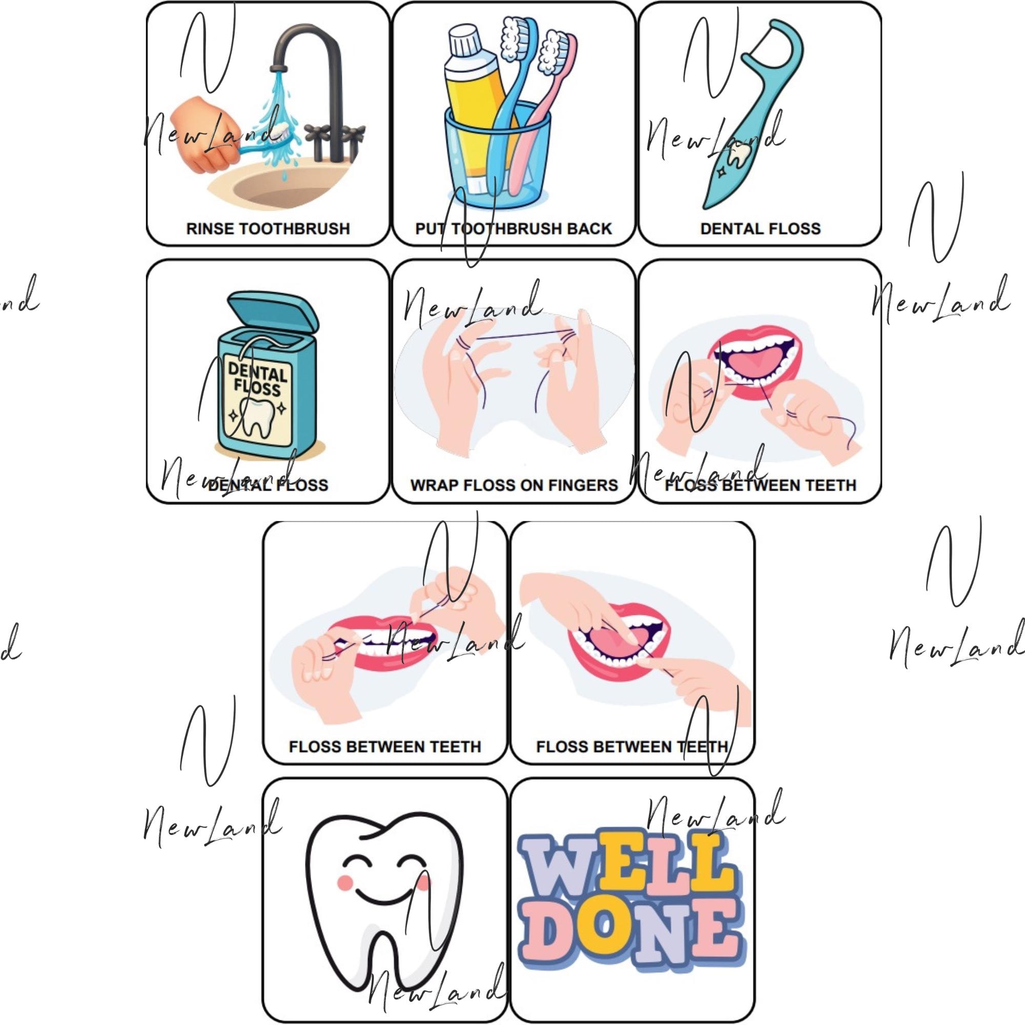 Brush Your Teeth Communication Visual, Dental Health, Life Skills for ...