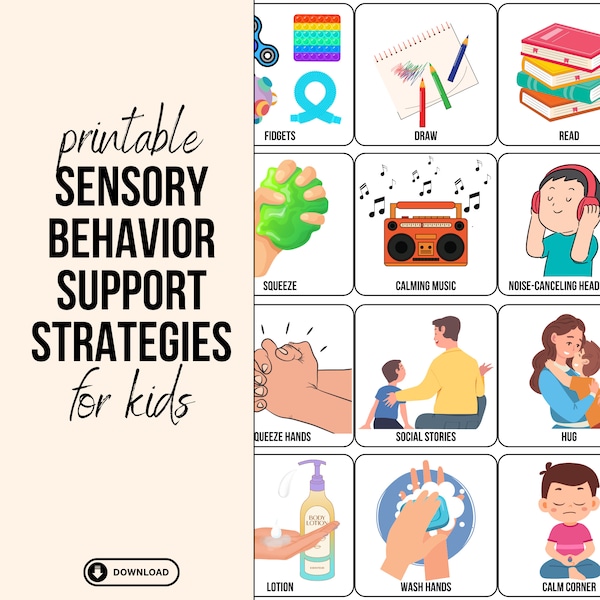 Sensory Strategy Visuals - Etsy