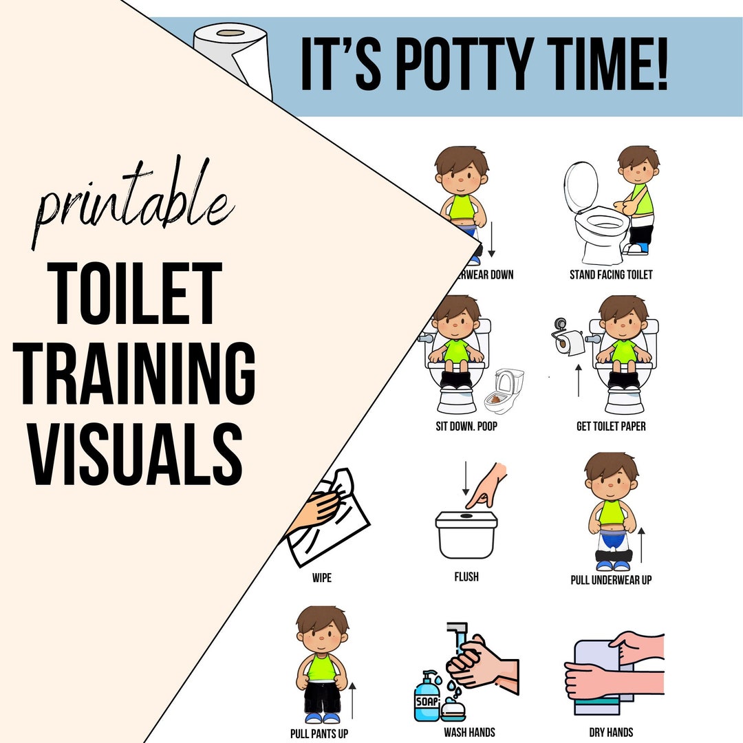 Potty Training Sequence for Boys, Non Verbal Autism, Life Skills for ...