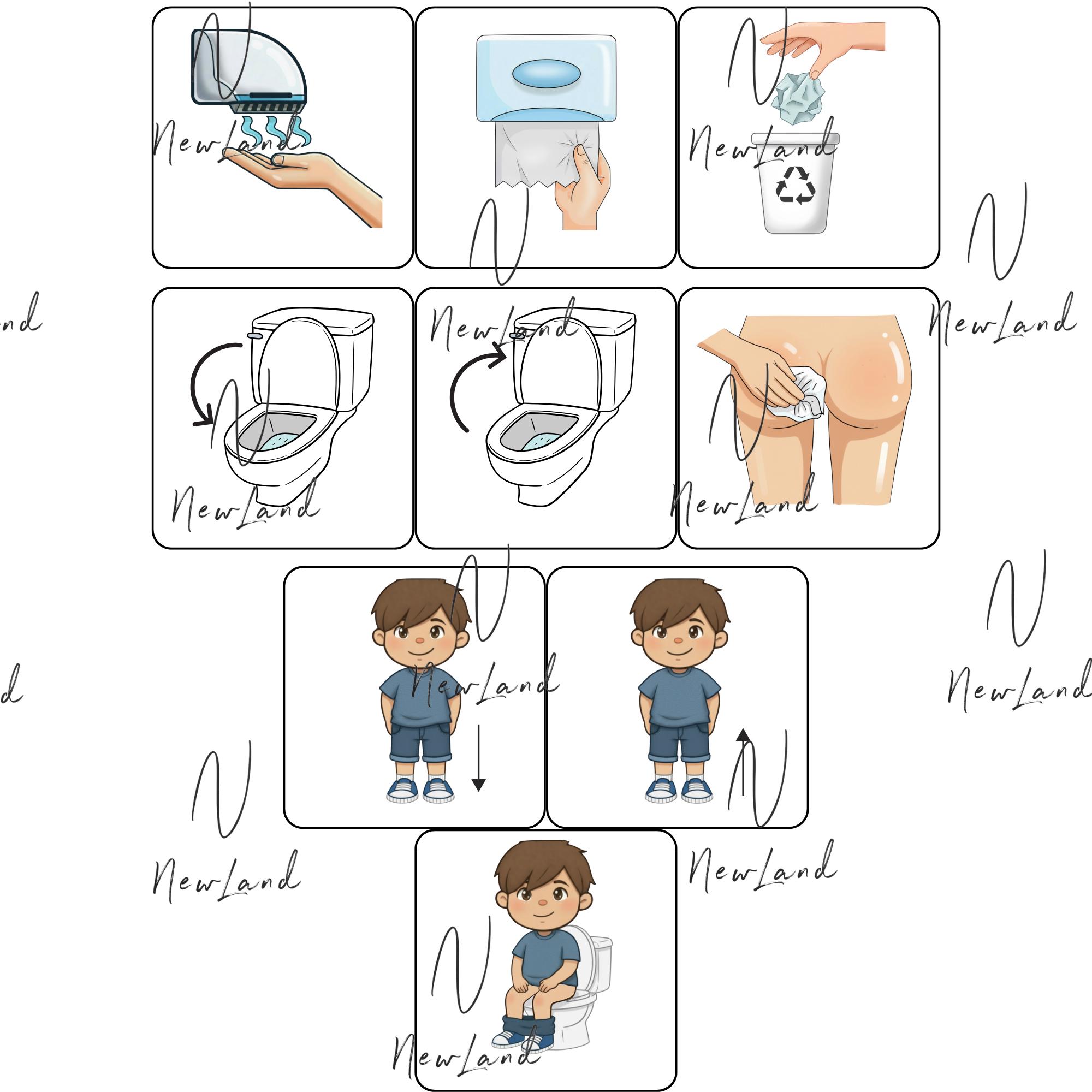 Potty Training Sequence for Boys, Non Verbal Life Skills for Autistic ...