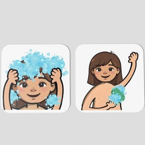 Shower Sequence for Girls, Autism AAC, Communication Visual, Special ...