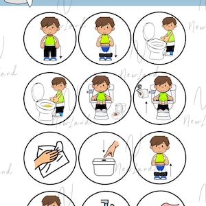 Potty Training Sequence for Boys, Non Verbal Autism, Life Skills for ...