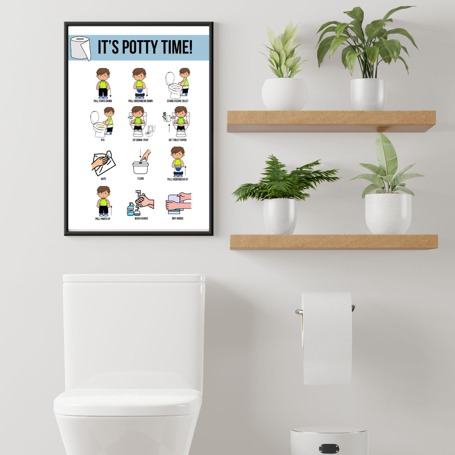 Potty Training Sequence for Boys, Non Verbal Autism, Life Skills for ...