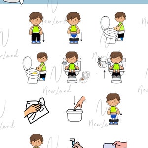 Potty Training Sequence for Boys, Non Verbal Autism, Life Skills for ...