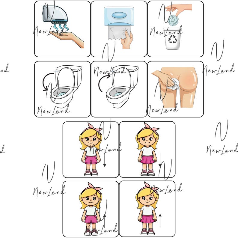 Potty Training Sequence for Girls, Non Verbal Life Skills for Autistic ...