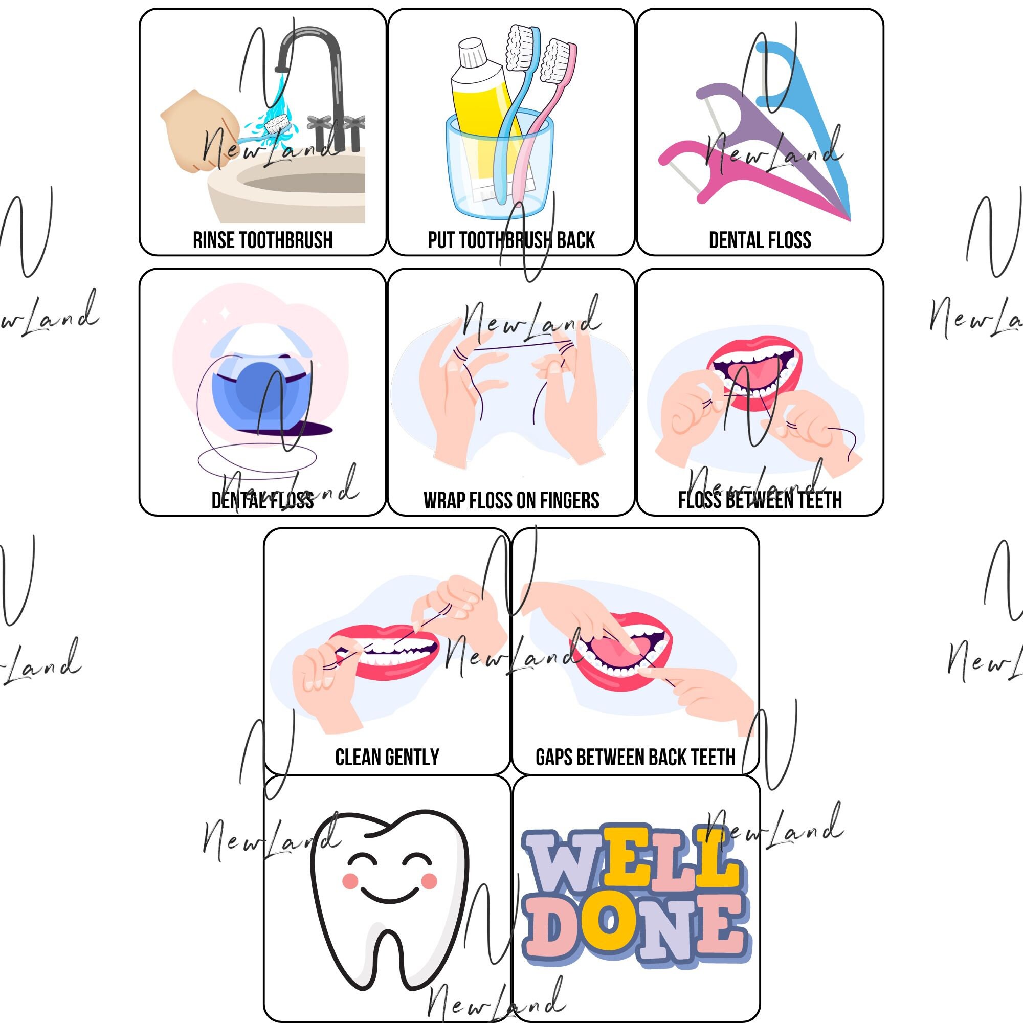 Brush Your Teeth Communication Visual, Dental Health, Life Skills for ...
