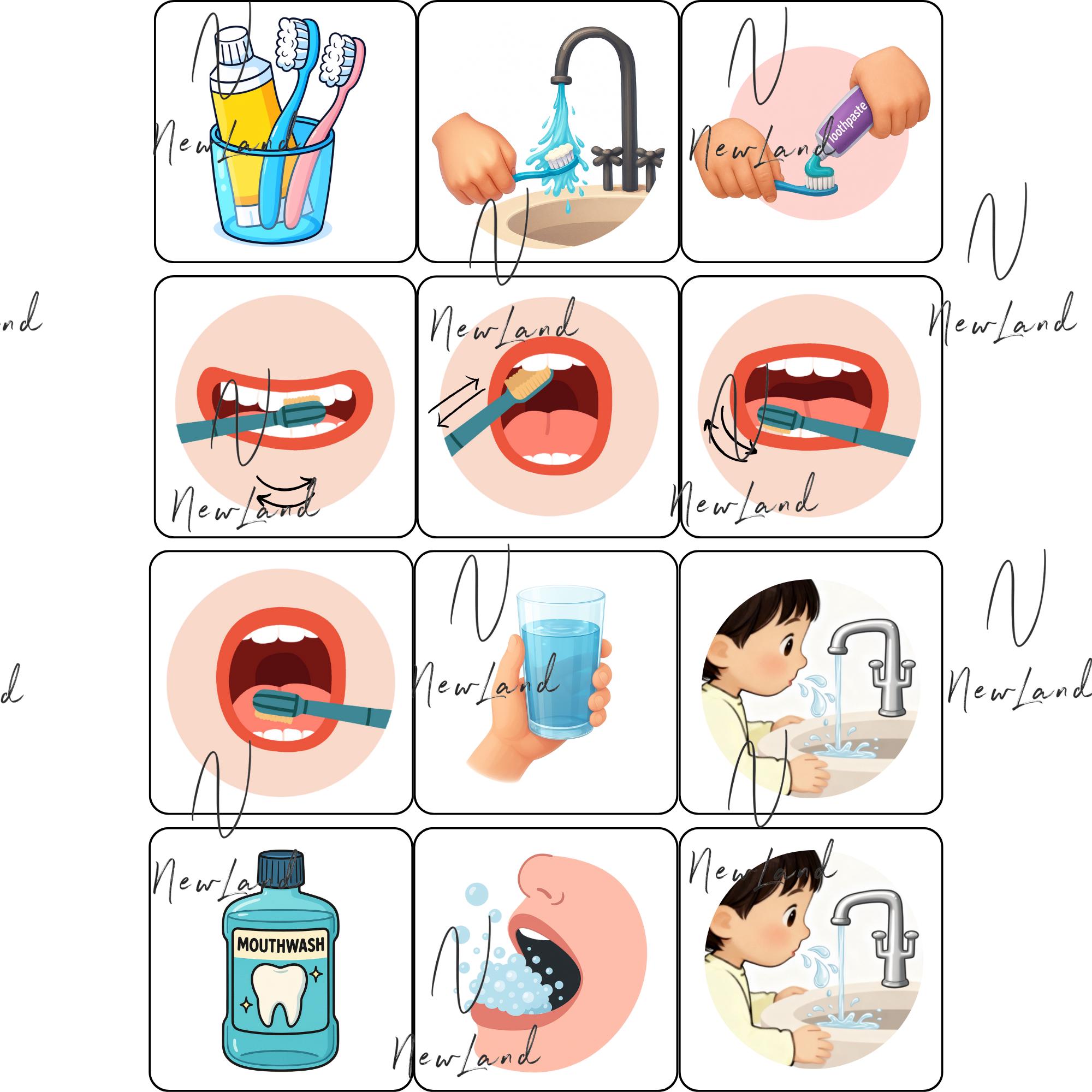 Brush Your Teeth Communication Visual, Dental Health, Life Skills for ...