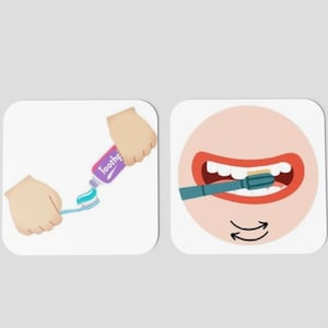 Brush Your Teeth Communication Visual, Dental Health, Life Skills for ...