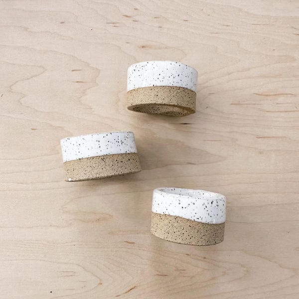 Ceramic Napkin Rings - Etsy