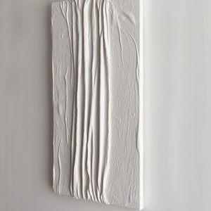White Textured Canvas Original Wall Art, Minimalist, Abstract, Modern ...
