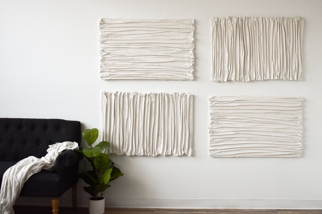 Original Textured Wall Art, Abstract White Wall Art, Modern Wall Art ...