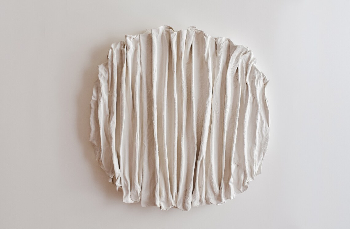 Round Original Abstract White Wall Art Modern Wall Art - Etsy