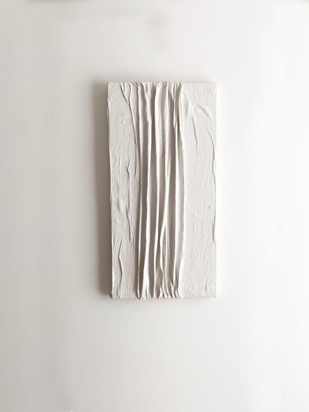 White Textured Canvas Original Wall Art, Minimalist, Abstract, Modern ...