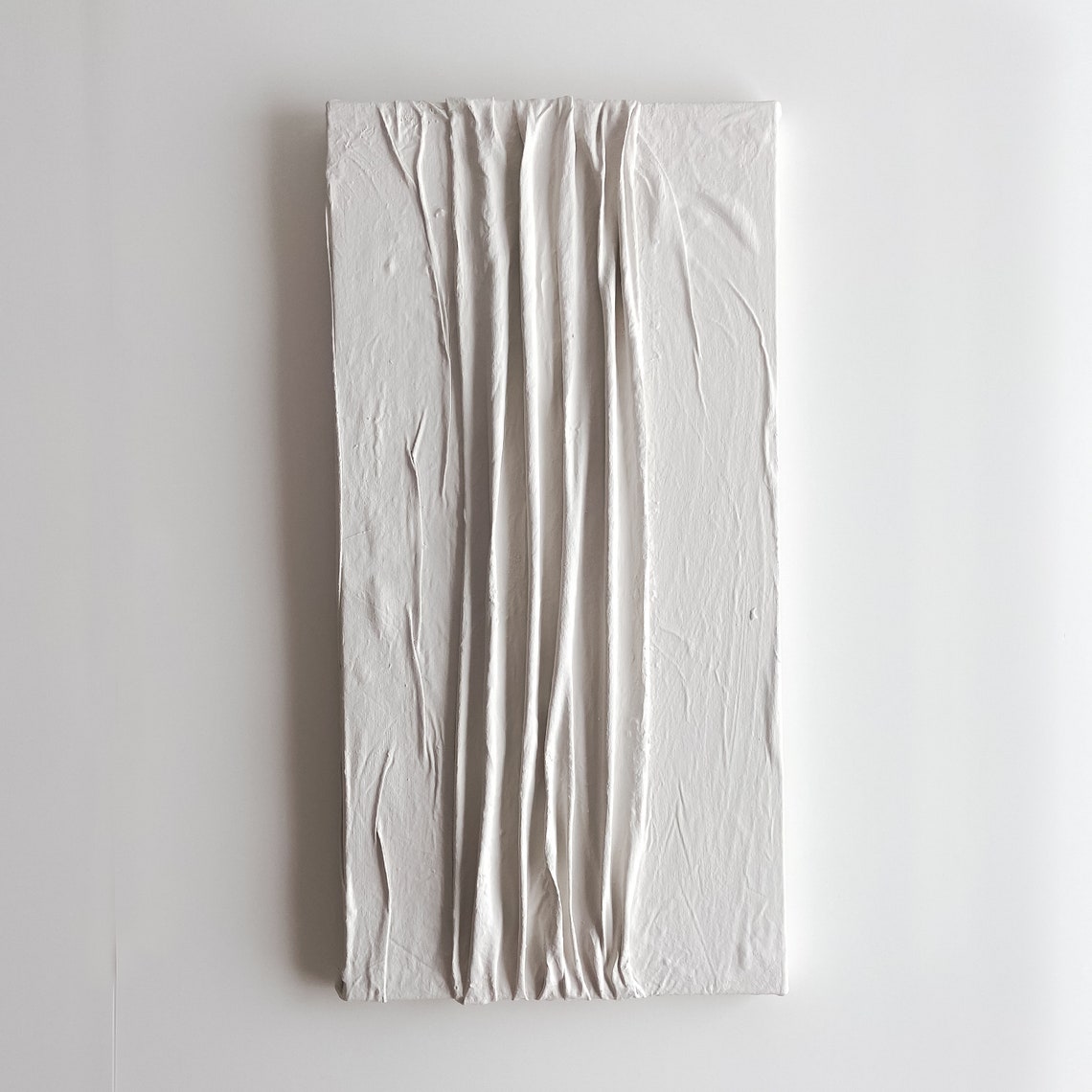 Original White Textured Canvas Wall Art Minimalist Abstract | Etsy