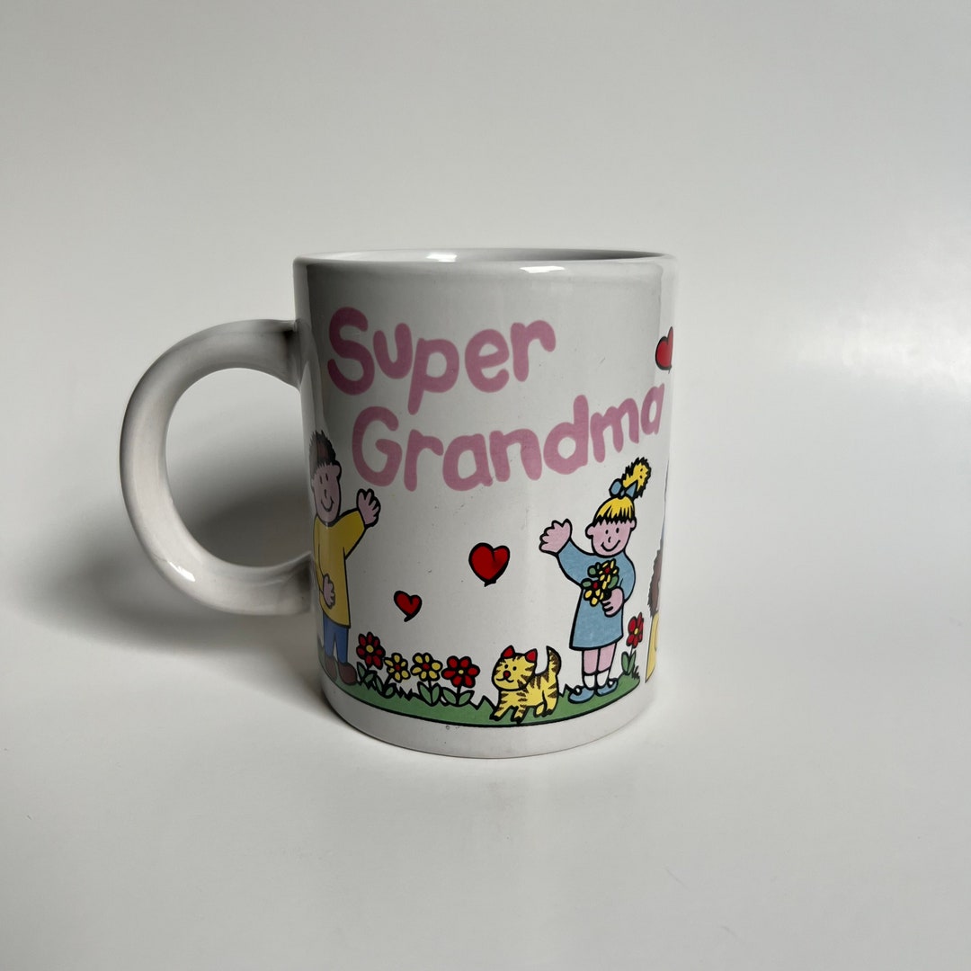 Vintage Grandma Mug, Grandmas Are the Best, Grandas Give the Best Hugs ...