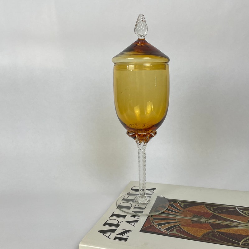 Amber Hand Blown - Etsy