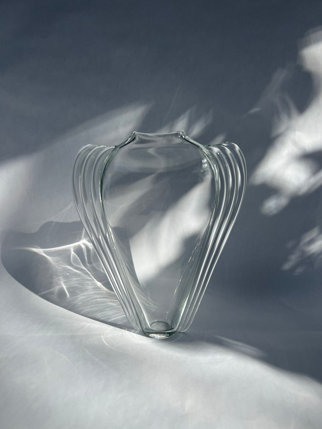 Vintage Glass Vase by Thomas Beuchner for Vitrix, 1982 - Etsy