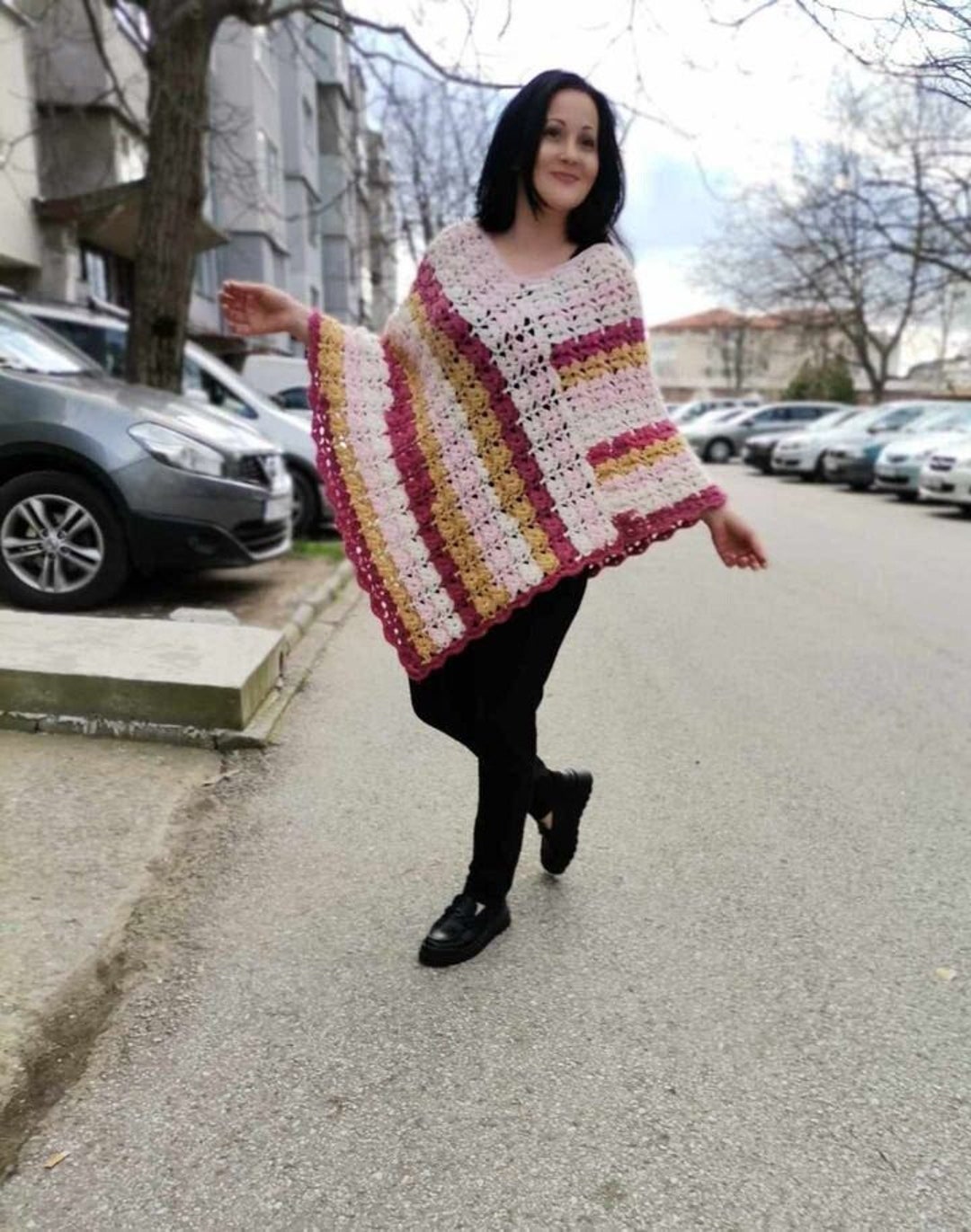 Hand Crochet Poncho Boho Poncho Handmade Poncho Women Ponchos - Etsy