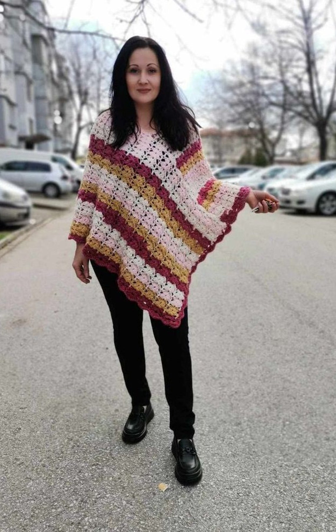 Hand Crochet Poncho Boho Poncho Handmade Poncho Women Ponchos - Etsy