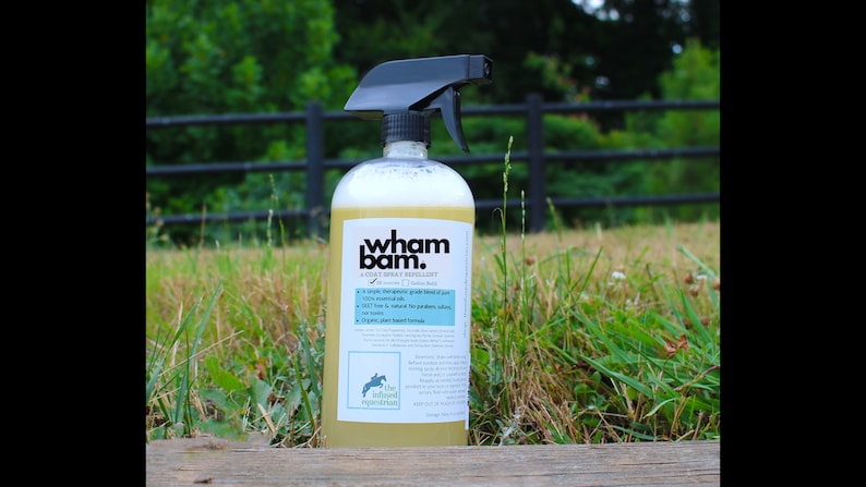 Wham Bam. A Coat Spray Repellent. Outdoor Spray for Horses, Humans and ...