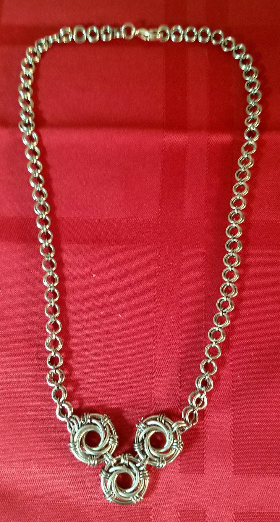 Handmade Chainmaille Stainless Steel Jump Rings Mobius Necklace - Etsy